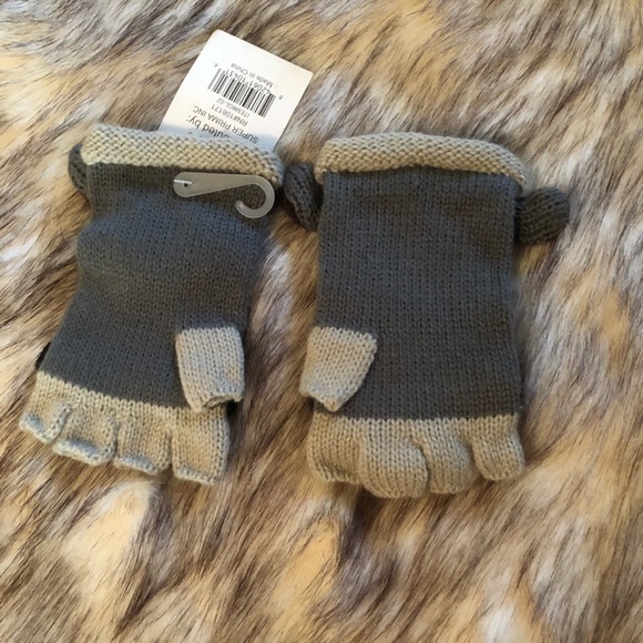 Accessories | Happy Knit Fingerless Puppy Gloves With Flap | Poshmark